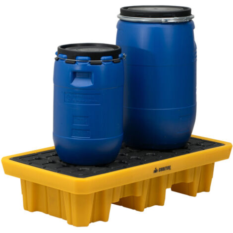 Cubeto de retención para 2 bidones 68 x 130 x 30 cm Ref.SP-2DP-R