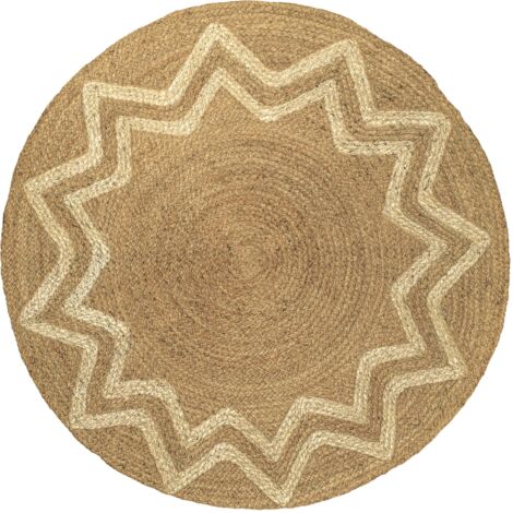 Tapis rond ∅120cm en jute - INAYA