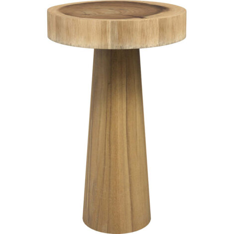 Table d'appoint ronde en bois de suar D35 cm - JANAH