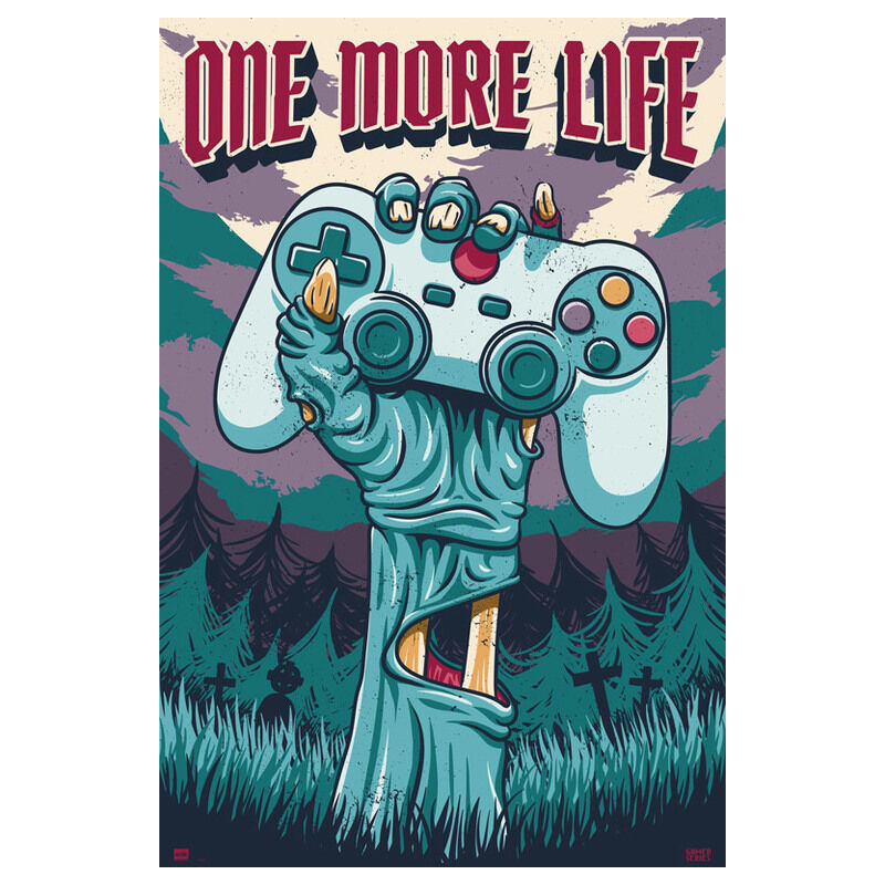 Poster gamer one more life