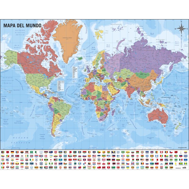 Mini poster carte du monde