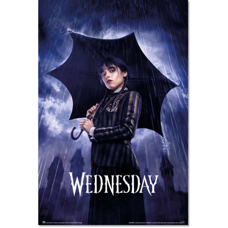 Poster wednesday umbrella