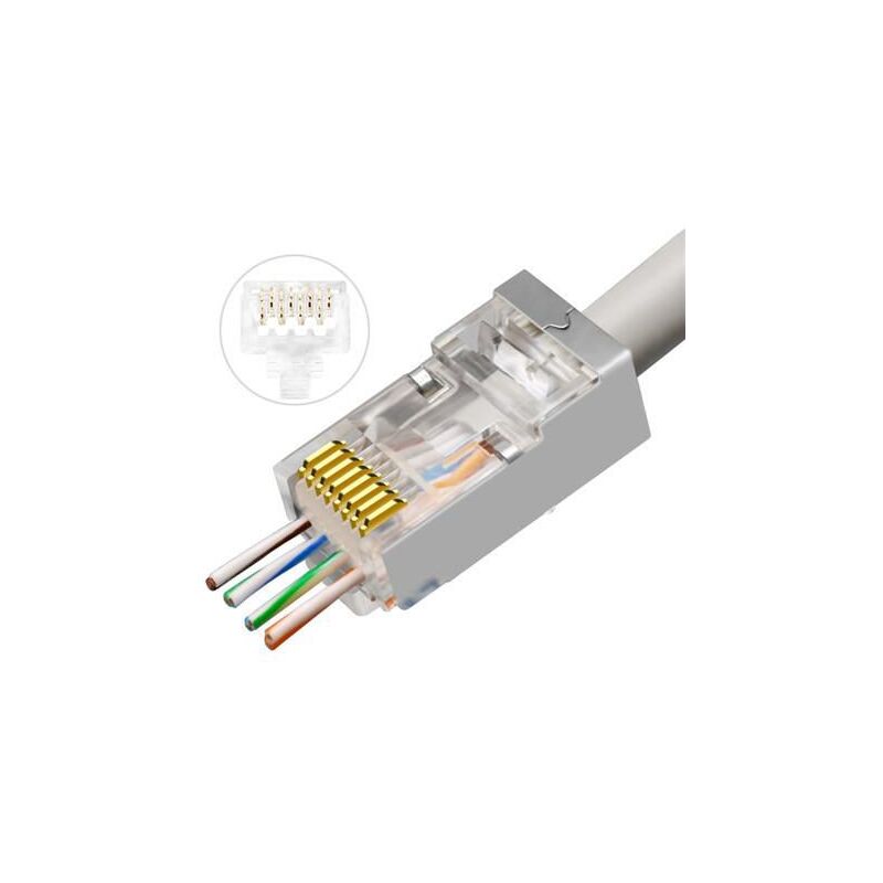 Lanview AWG23-24 stranded/solid RJ45 connector Transparent