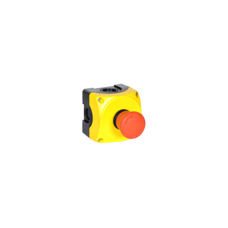 Boîte Control Yellow Box RED Mushroom Type Button