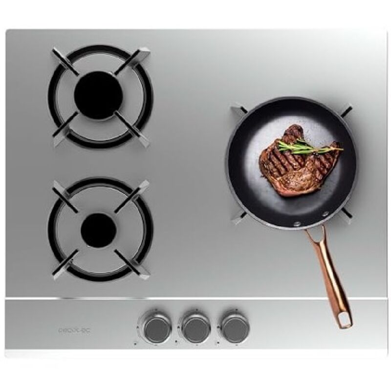 Cecotec 3 Ring Butane and Natural Gas Hob Hobad Bolero Squad G 3200S ...