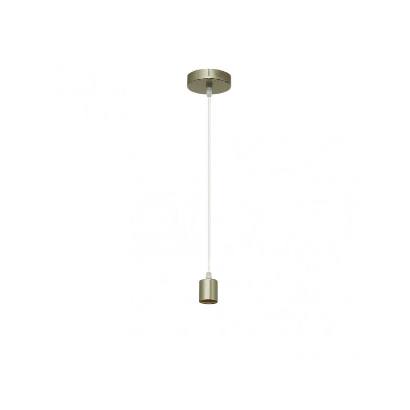 Arm.pendentif face 1xe27 cuir regx10x10 cm