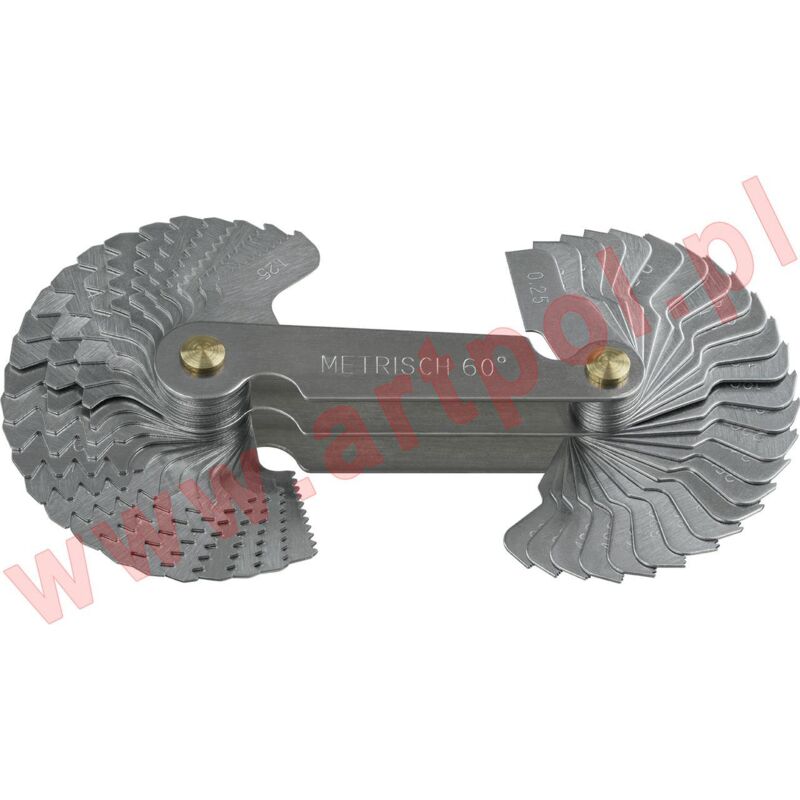 Gabarit de filetage 0.40-7.0mm + 4g-62g, 48 pièces, filets métriques et ...