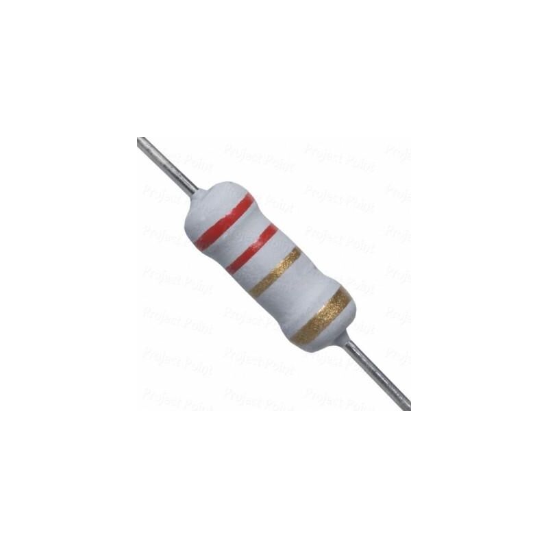 Résistance Oxyde métallique 2r2 Ohm 1w 5% Mesure 4x10mm 2.2r1w