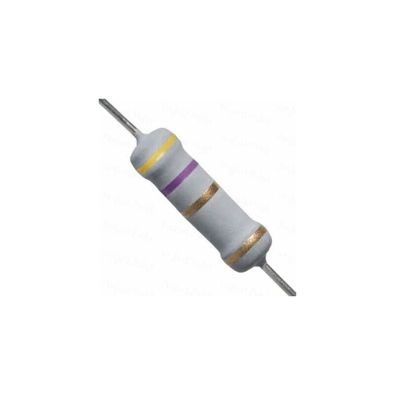 4r7 2w Résistance oxyde métallique 4,7 Ohm 2w 5% 4,7r2w