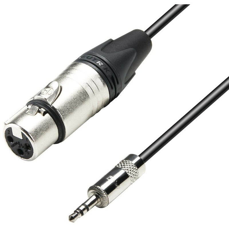 Câble XLR femelle A JACK 3,6mm ST 3mts