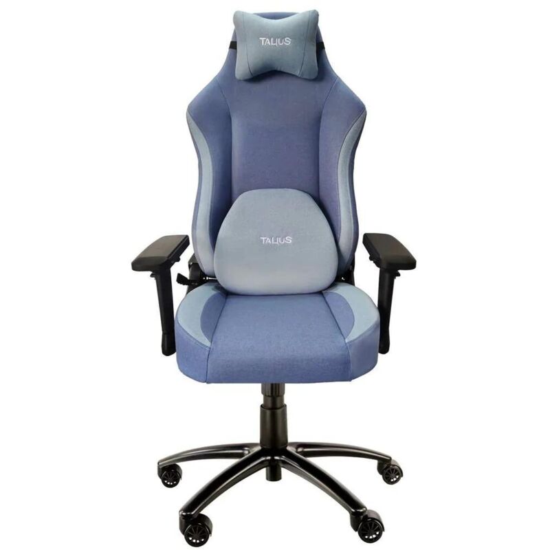 Talius panther gaming chair black/blue, 3d, butterfly, metal base ...