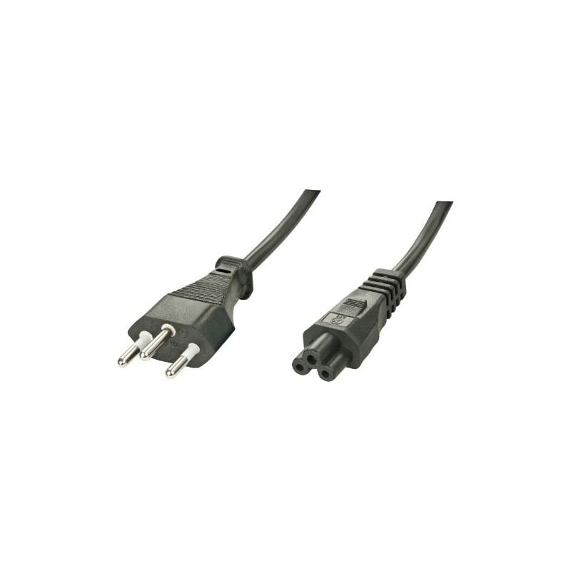 Câbles - Alimentation LINDY 2m Swiss to IEC C5 Power Cable