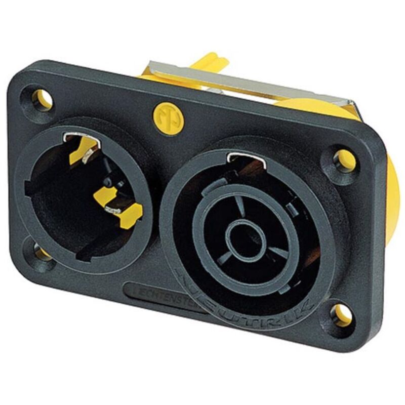 Powercon® true1 16a, connecteur châssis femelle et mâle