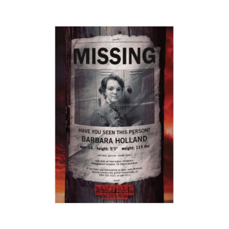Poster stranger things barb missing
