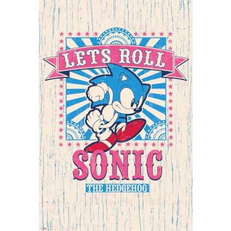 Poster sonic let's roll