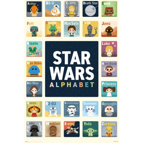 Poster star wars alphabet