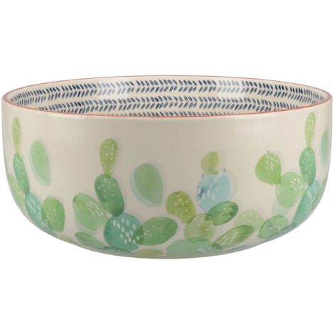 MIKASA Creative Tops Salad Bowl Drift, Saladier en céramique, lavable ...