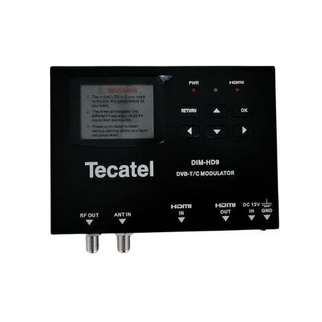 Modulador Tecatel Full Hd Dvb-t,c Ent-sal Hdmi Hd9 Mod-dimhd9