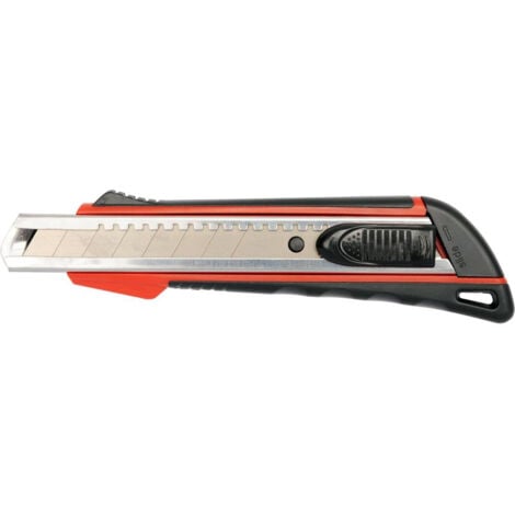 Yato YT-7507 Cutter Noir, Rouge Lames de coupe interchangeables