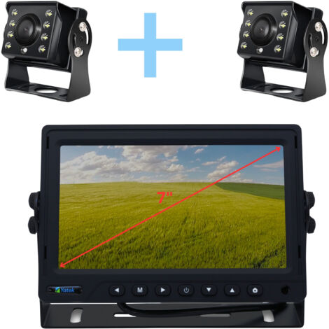 Kit de caméra de parking Yatek Écran AHD 7" + 2 caméra 1080P 160160 ...