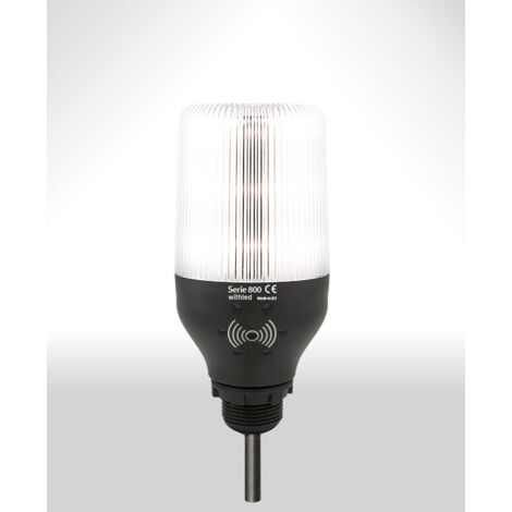 Balise fixe clignotante 5 couleurs 230v avec buzzer L813rgb230bz