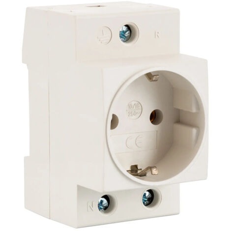 Prise Schuko 16a Rail Din 736