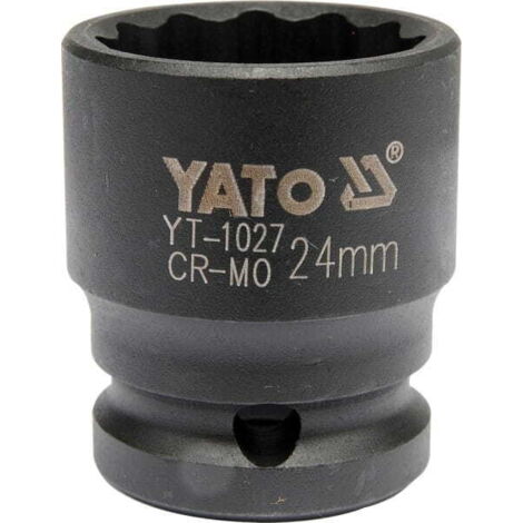 YATO YT-1027 - bi-hexagonal de douille de impact de 1/2''x24mm