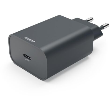 Chargeur rapide, USB-C, Power Delivery (PD), 45 W, noir