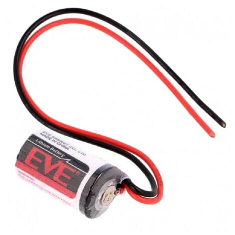 Batterie lithium 3.6v 1/2aa, 1/2r6 1200ma Câbles de sortie Er14250/pr