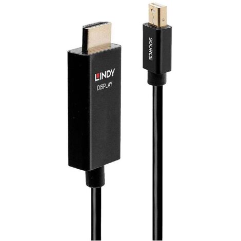 Lindy 40920 adaptateur de cable de câble vidéo 0,5 m Mini DisplayPort ...