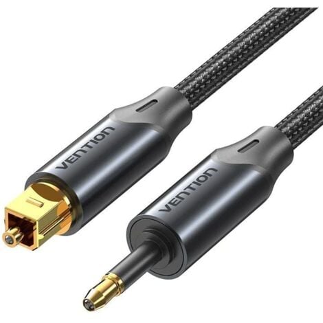 Cable de audio de fibre optique vention bkcbh/ 2m/ noir