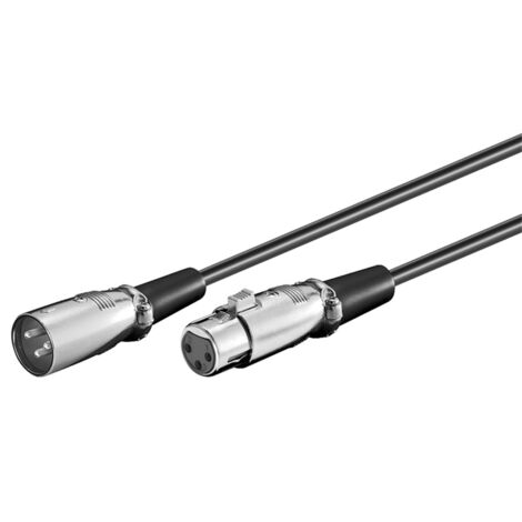 Goobay 50705 Goobay câble audio 2 m XLR (3 broches) noir, métal