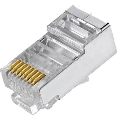 Rj45 Ftp Cat6 Easy Connector (50 pcs) Con300-ftp6-ez