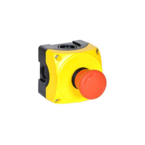 Boîte Control Yellow Box RED Mushroom Type Button