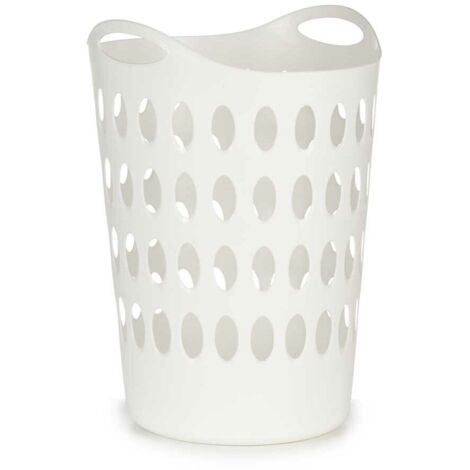 Panier à linge white plastic 50 l 44 x 56 x 41 cm (12 pièces)