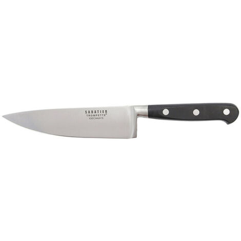 Couteau de chef sabatier origine acier métal 15 cm (pack 6x)
