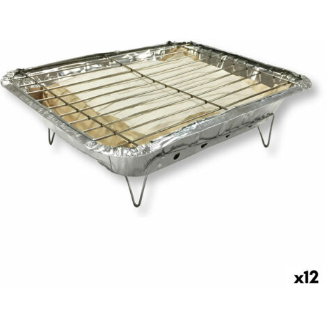 Barbecue jetable algon instant 24 x 31 x 6 cm (12 pièces)