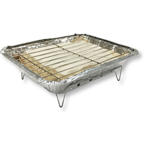 Barbecue jetable algon instant 24 x 31 x 6 cm (12 pièces)
