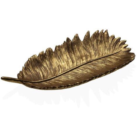 Centre de table de Table Versa Plume d'or 12,8 x 4,2 x 27 cm - Marque ...