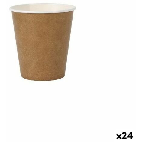 Set of disposable cups algon jetable paper kraft 20 pieces 120 ml (24 ...