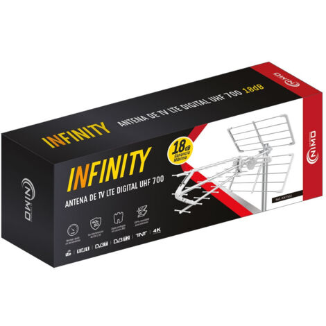 Antenne Tv Lte 4g/5g Outdoor 18db Infinity Ant502