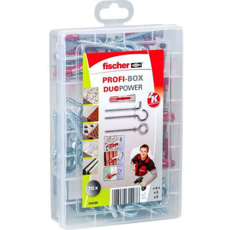 Fischer 544399 vis de ancrage et cheville 70 pièce(s) Set de chevilles ...