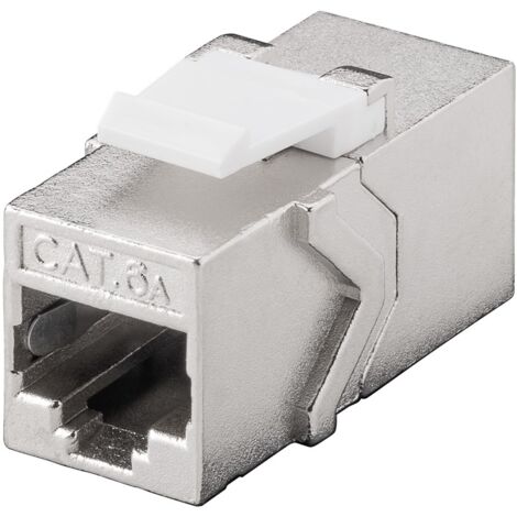 Modul Keystone RJ45 Femelle CAT 6A, STP, largeur 14,7 mm, 2x prises ...