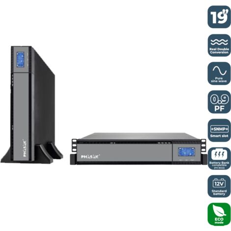 Online Rack UPS, marque Phasak, modèle PH 9315 1500 VA, idéal pour les ...