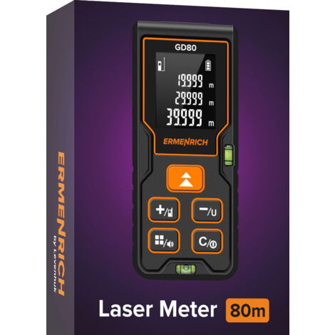 Appareil de mesure laser Ermenrich Reel PLUS GD80