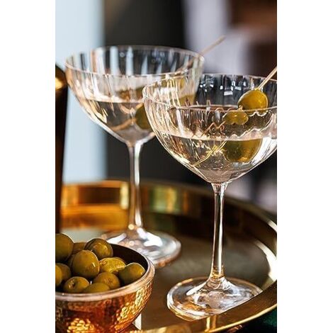 Mikasa Treviso Cup de Verre en cristal, 300ml, Set de 4 verres ...