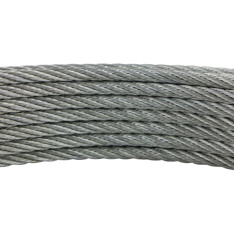 WOLFPACK LINEA PROFESIONAL Cable Galvanisé 6 mm (Rouleau de 25 mètres ...