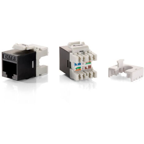 Kit 8 Unités Connecteur femelle Connecteur Rj45 Utp Cat6 Slim Panel ...