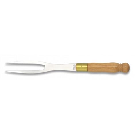 Mam Carving Fork, Brass Ferrule, Mango Wood, 17.7 Cm Blade, 17417