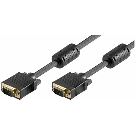 Microconnect SVGA, 2m VGA Câble VGA (D-Sub) Noir - Câbles VGA (2m, 2m ...